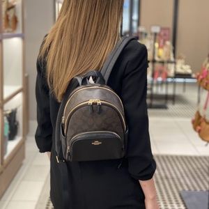 Coach | Bags | Coach Mini Court Backpack In Signature Canvas | Poshmark